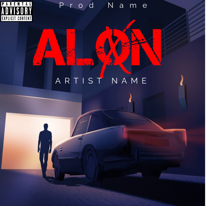 Purple Professional Alon Album Album Cover Template | PosterMyWall
