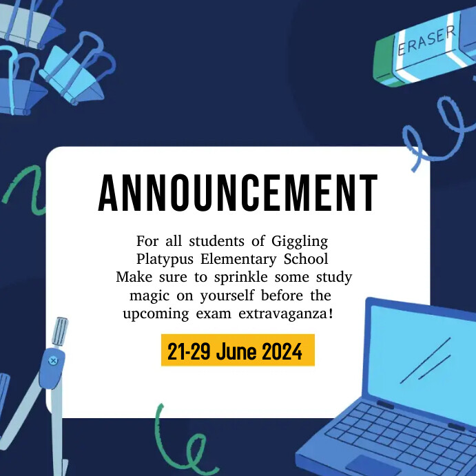 Plantilla de Purple Professional Announcement Background | PosterMyWall