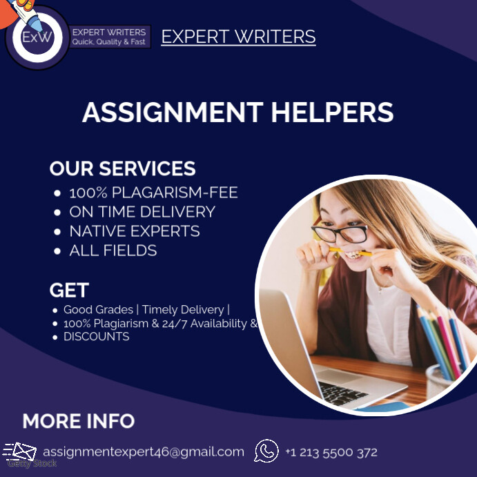 Purple Professional Assignment Help Instagram Post Template | PosterMyWall