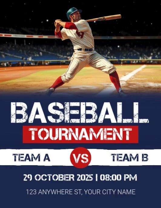 Purple Professional Baseball Flyer (us Letter) Template | PosterMyWall