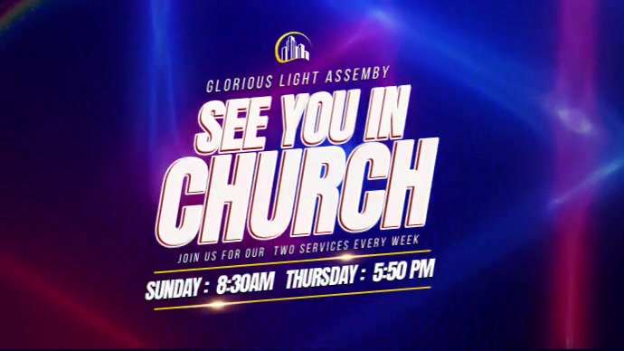 Church Service Announcement Template | PosterMyWall
