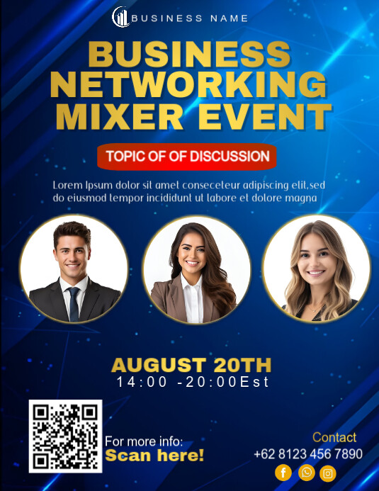 Copy of Purple Professional Business Networking Mixer Event Flyer (us ...
