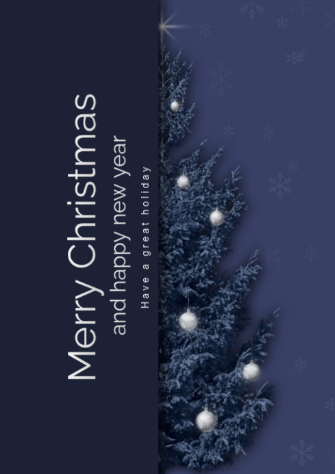 Purple Professional Christmas A3 Template | PosterMyWall