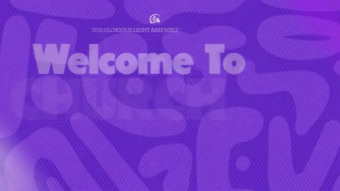 Purple Professional Church Design Flyer Digital Display (16:9) Template ...