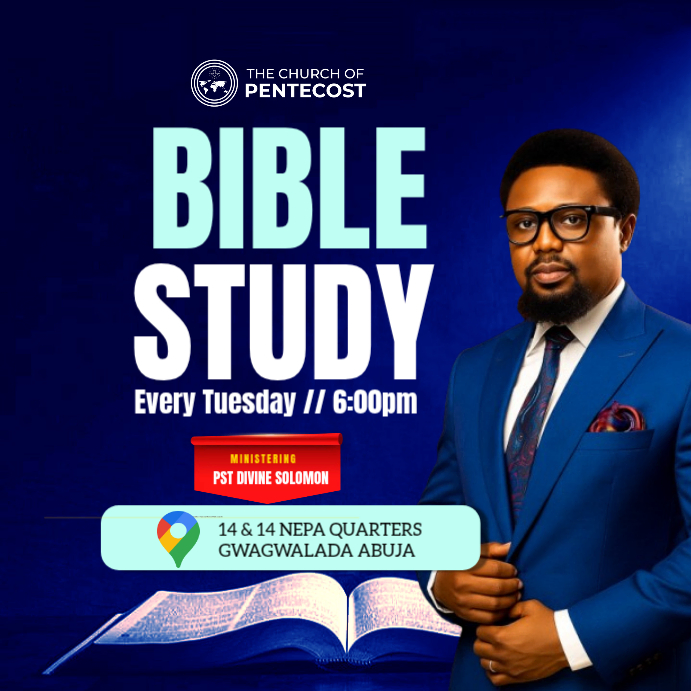 Purple Professional Church Flyers Bible Study Instagram Post Template ...