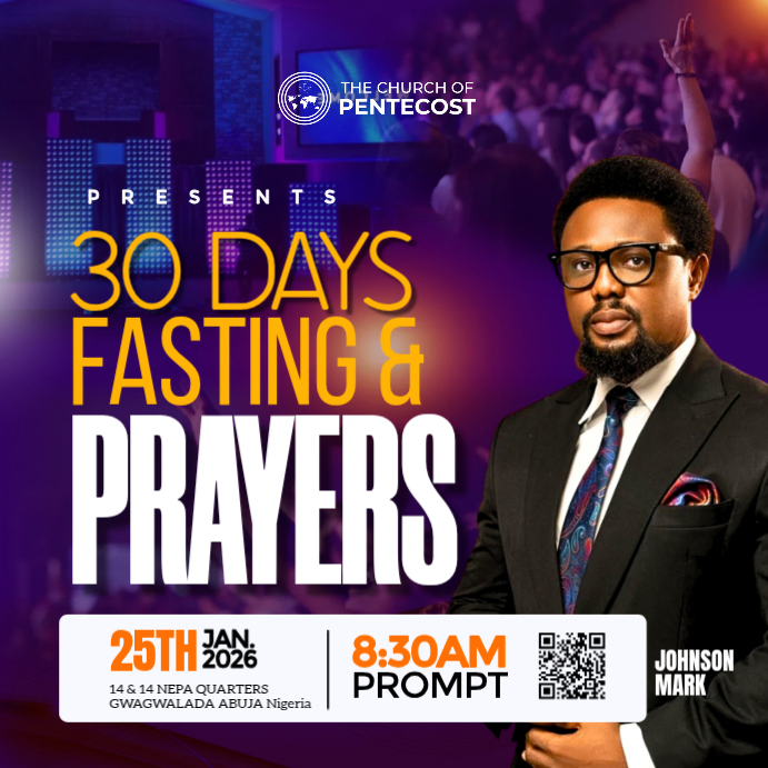 Purple Professional Church Flyers Fasting And Prayers Instagram Post ...