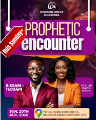 Purple Professional Church Flyers Instagram Portrait Template ...