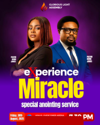 Purple Professional Church Flyers Instagram Portrait Template ...