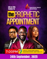 Purple Professional Church Flyers Instagram Portrait Template ...