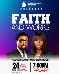 Purple Professional Church Flyers Instagram Portrait Template ...