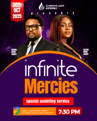 Purple Professional Church Flyers Instagram Portrait Template ...