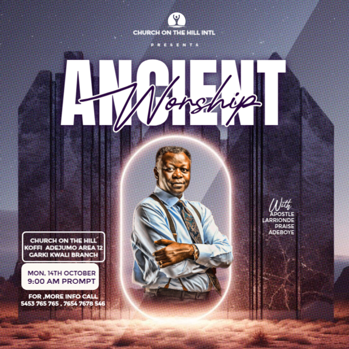 Purple Professional Church Instagram Post Template | PosterMyWall