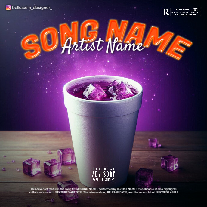 Copy of Purple Professional Codeine Album Cover | PosterMyWall