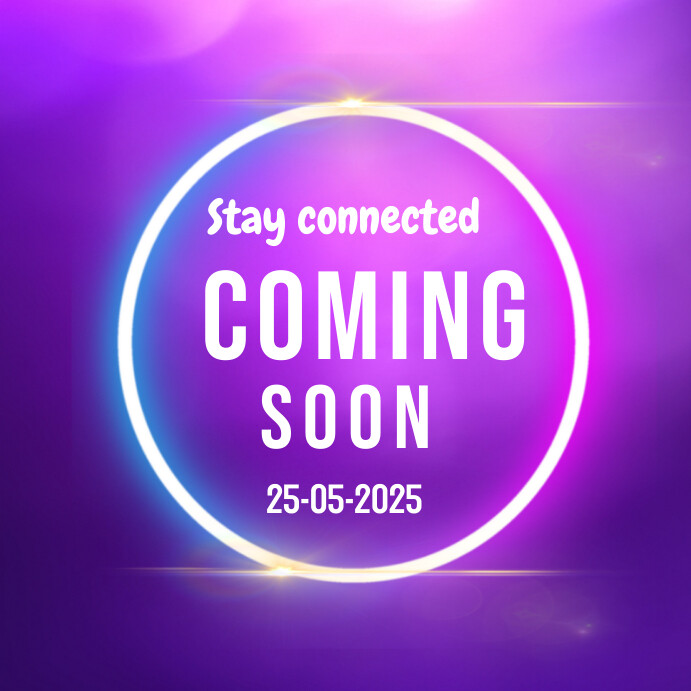 Purple Professional Coming Soon Notice Insta Template | PosterMyWall