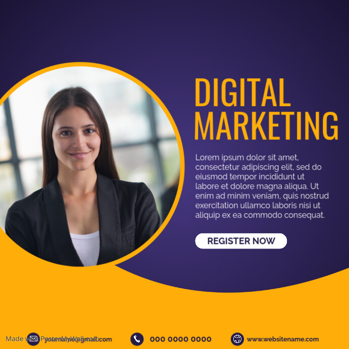 Purple Professional Corporate Business Instagram Post Template ...