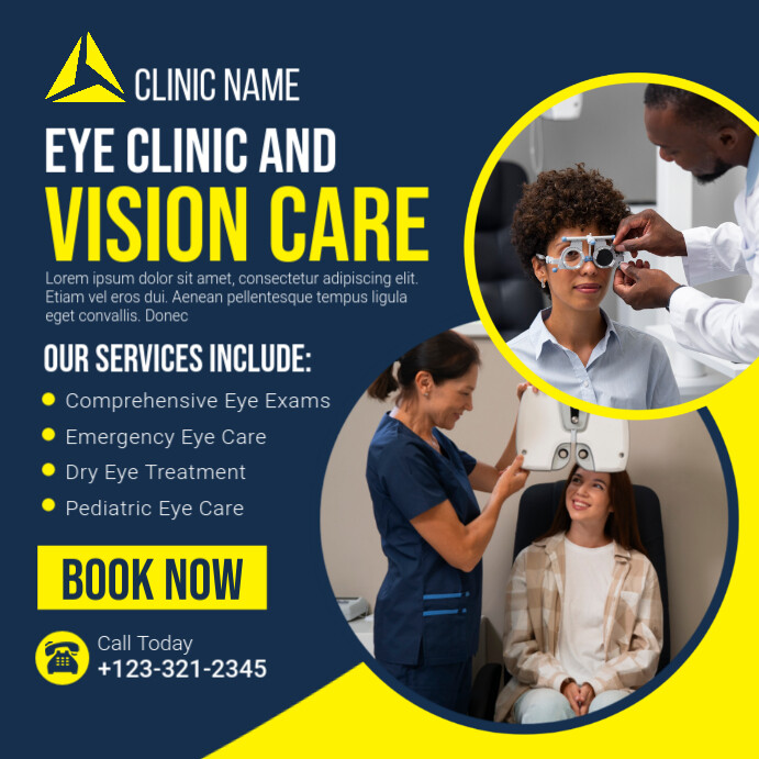 Copy of Purple Professional Eye Clinic Instagram Post | PosterMyWall