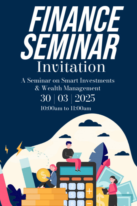 Copy of Purple Professional Finance Seminar Invitation Poster ...