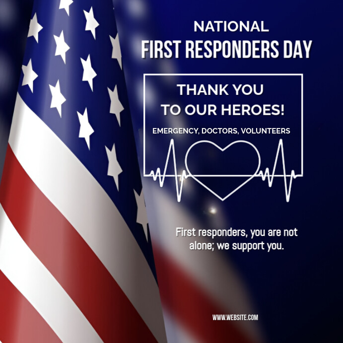 Copy of Purple Professional First Responders Day Instagram Post ...