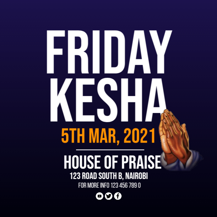 Copy of Purple Professional Friday Kesha Instagram Post | PosterMyWall