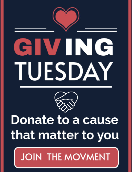 Purple Professional Giving Tuesday Thanksgiving Flyer DESIGN (us Letter ...