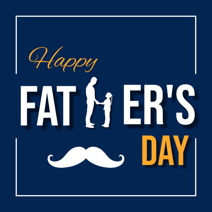 Purple Professional Happy Father's Day Insta Template | PosterMyWall