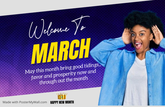 Purple Professional Happy New Month Tabloid Template | PosterMyWall