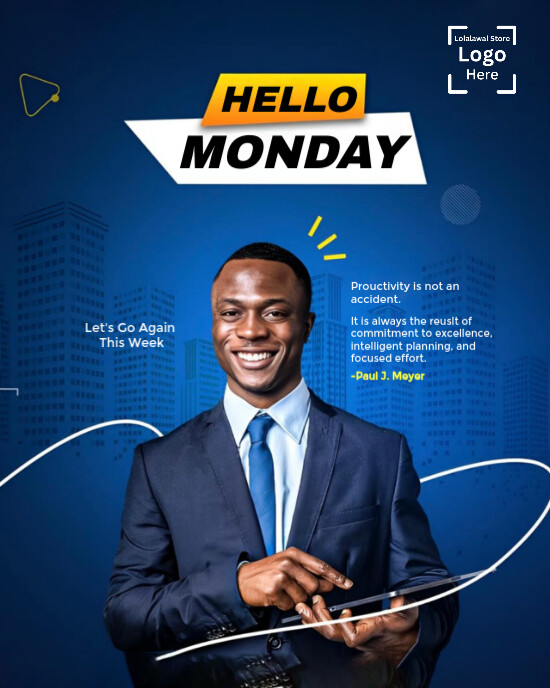 Plantilla de Purple Professional Happy New Week Flyer Instagram ...