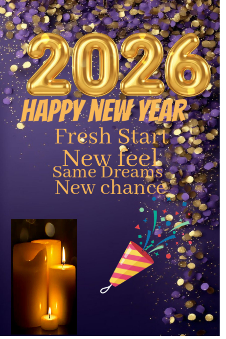Plantilla de Purple Professional Happy New Year Motivational Poster ...