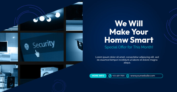 Purple Professional Home Smart Facebook Ad Facebook Ad Template ...