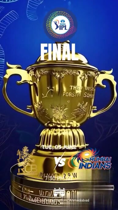 Purple Professional Ipl Final Match Day Instagram Reel Template ...