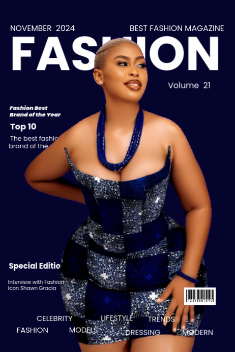 Purple Professional Magazine Cover Design Poster Template | PosterMyWall