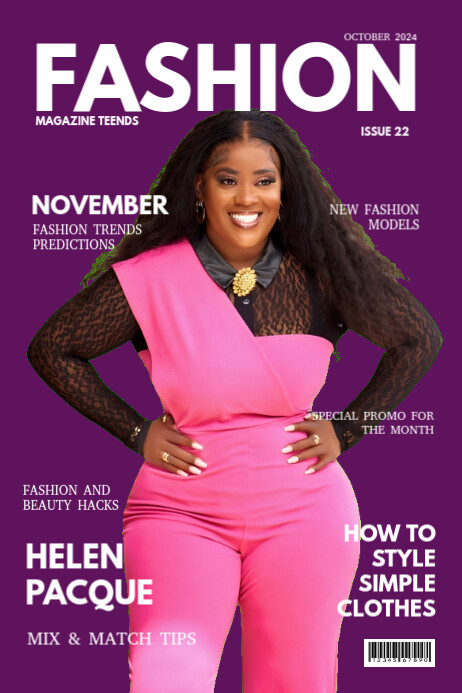 Purple Professional Magazine Cover Poster Template | PosterMyWall