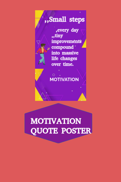 Purple Professional Motivation Quote Poster Poster Template | PosterMyWall