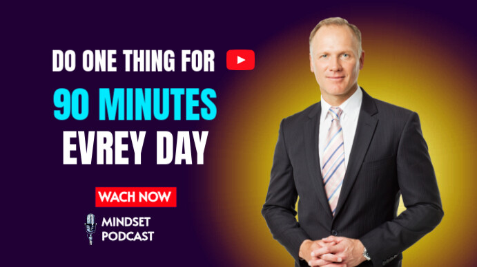 Copy of Purple Professional Motivation Youtube Thumbnail | PosterMyWall