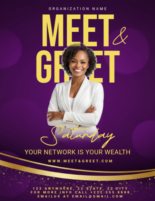 Purple Professional Networking Event Flyer Template | PosterMyWall