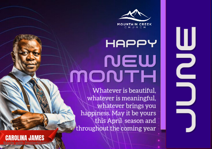 Purple Professional New Month Flyers A4 Template | PosterMyWall