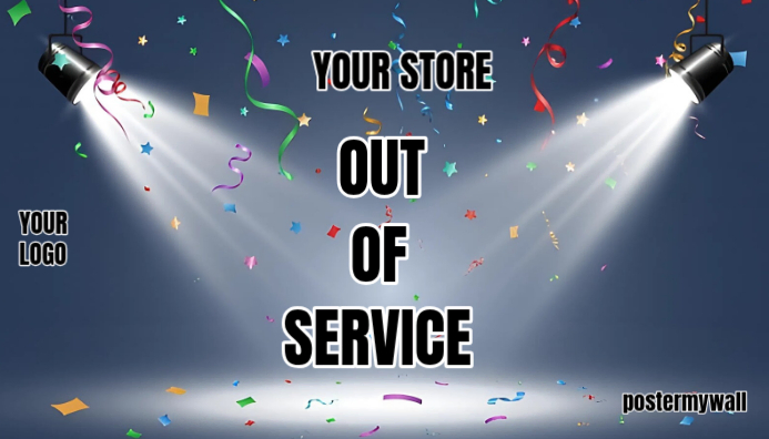 Purple Professional Out Of Service – Professional Business Notice ...