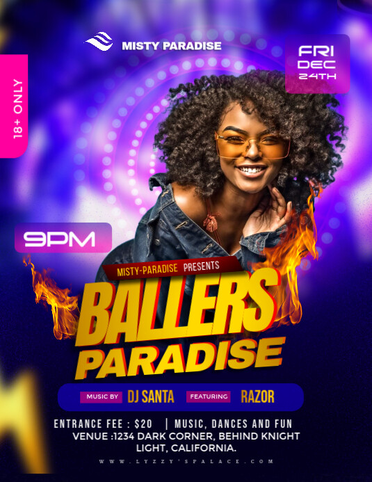 Copy of Purple Professional Party Invitation Design, Event Flyer, Party ...