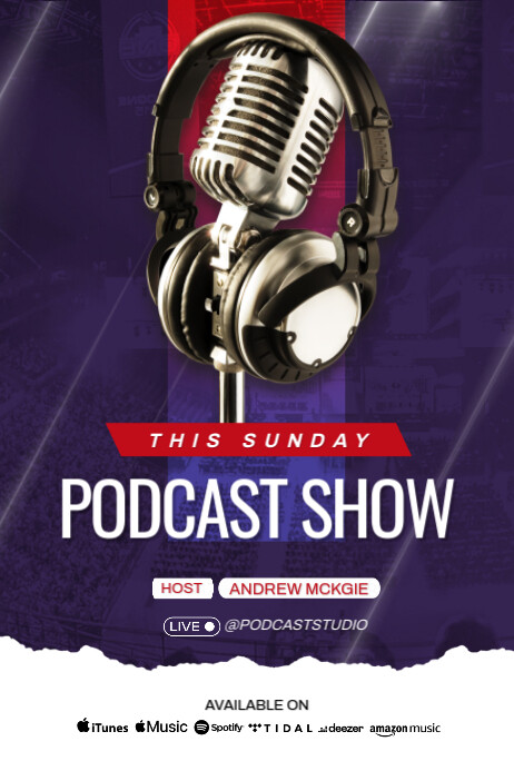 Copy of Purple Professional Podcast Show Poster | PosterMyWall