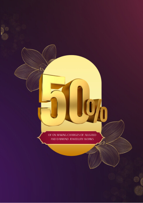 Purple Professional Sale Offer Post A4 Template | PosterMyWall