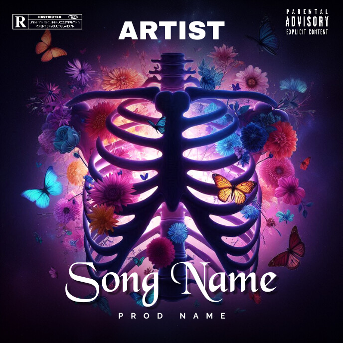 Purple Professional Shape Album Cover Template | PosterMyWall