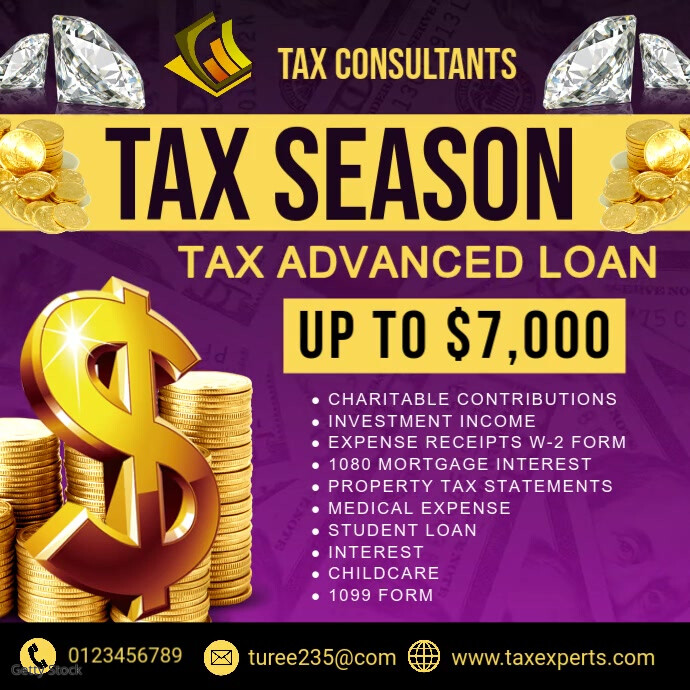 Purple Professional Tax Season Instagram Post Template | PosterMyWall