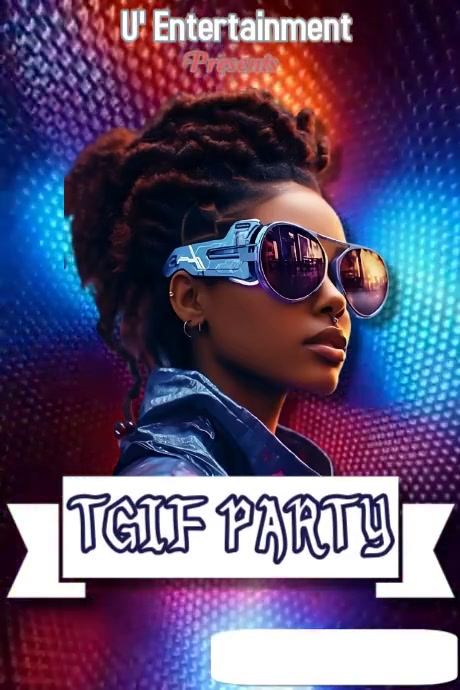 Modèle Purple Professional TGIF PARTY Poster | PosterMyWall