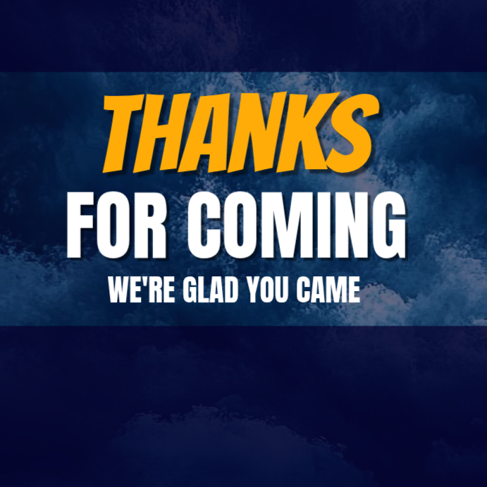 Purple Professional Thank You For Attending Instagram Post Template ...