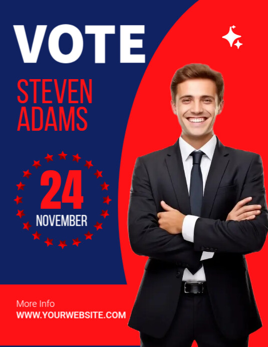 Purple Professional Vote Flyer (us Letter) Template | PosterMyWall