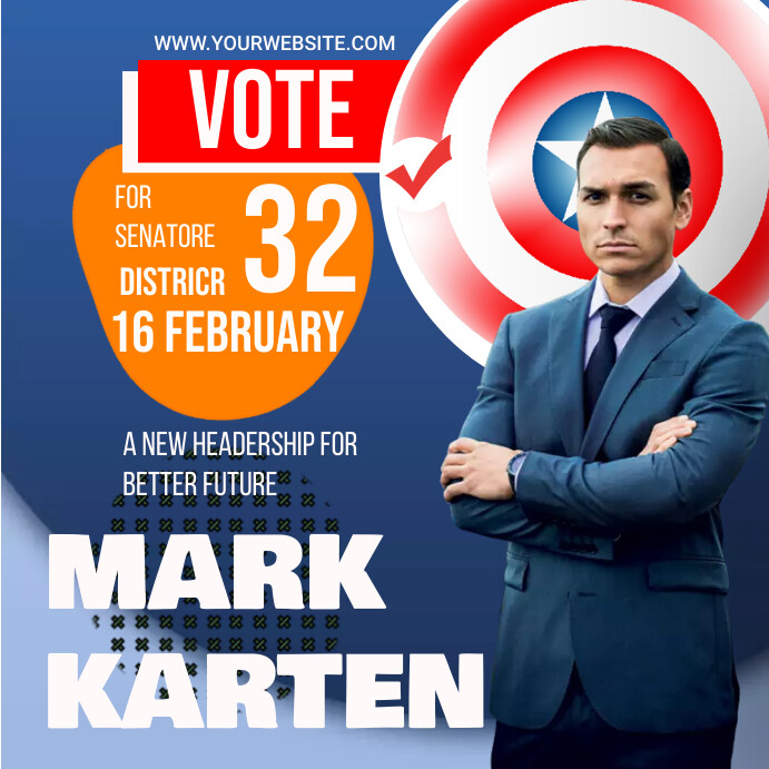 Purple Professional Vote Instagram Post Template | PosterMyWall