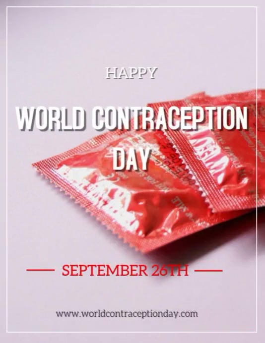 Copy of Purple Professional World Contraception Day Template Flyer (us ...