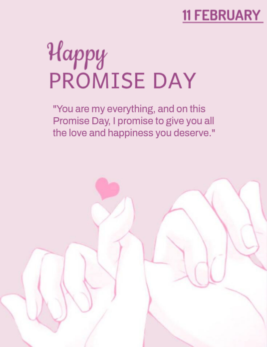 Plantilla de Purple Promise Day Flyer | PosterMyWall