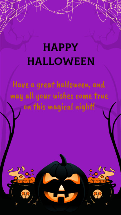 Modèle Purple Purple And Black Illustrative Halloween Background Your ...