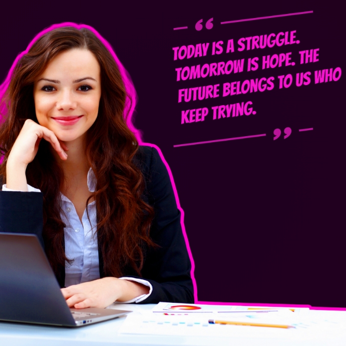 purple qoutes instagram post Template | PosterMyWall